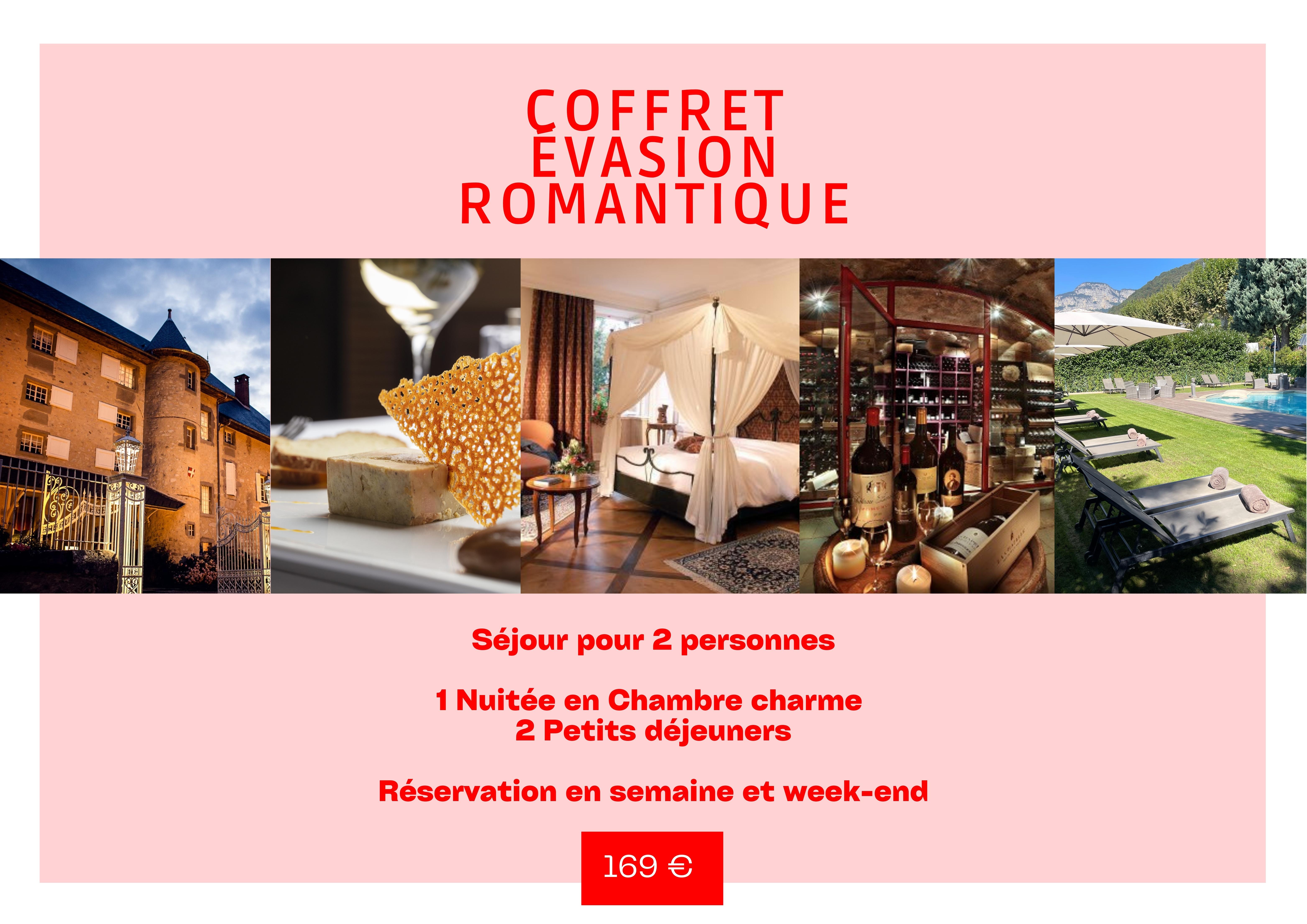 Coffret Evasion Romantique | Coffret cadeau en région Auvergne-Rhône-Alpes , Challes-les-Eaux